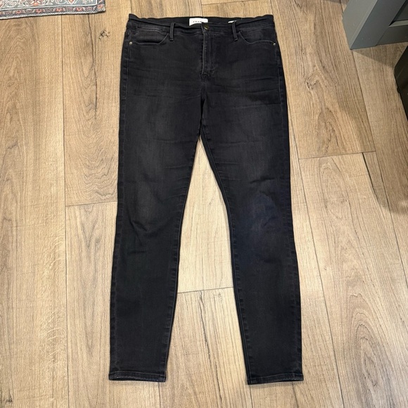Frame Denim | Jeans | Frame Le High Skinny Black Womens Jeans 3 | Poshmark